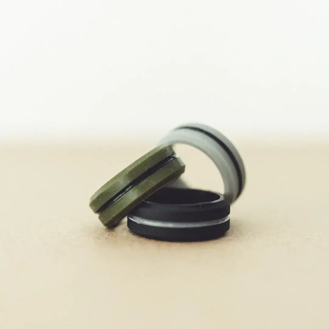 Men's TRAX - Set of 3 Silicone Rings – TUFF Rings Australia