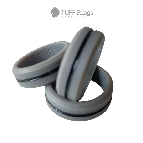 Men's TRAX Silicone Wedding Rings - TUFF Rings Australia